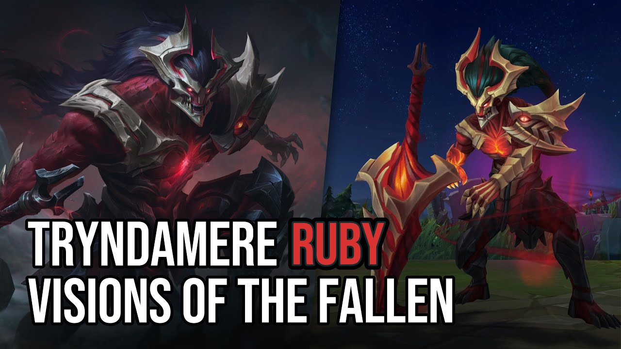 Ruby Visions of the Fallen Tryndamere Skin | League of Legends | Chromas Skin - YouTube