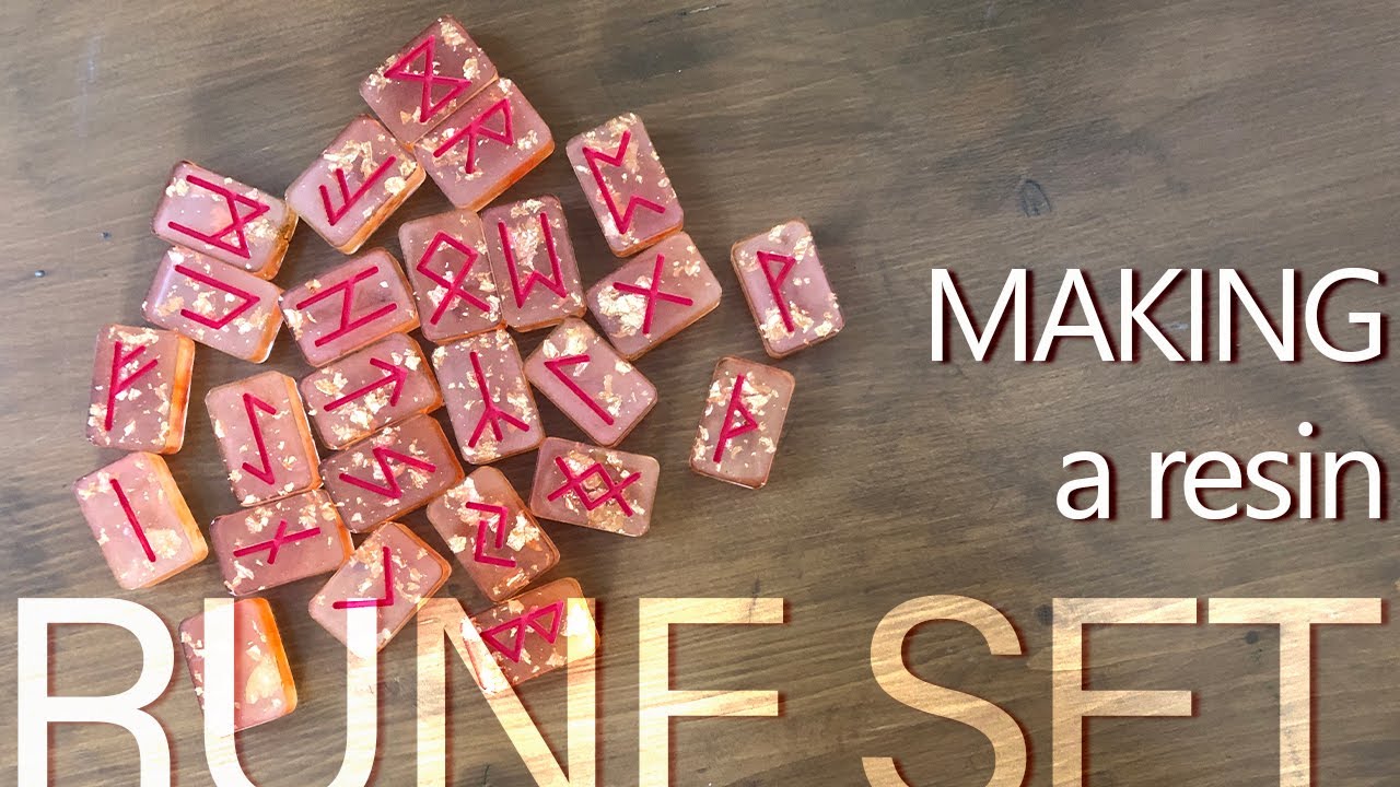 Making a resin Runes set - YouTube