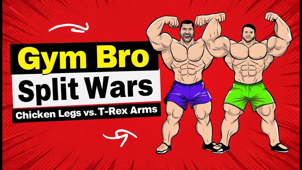 Gym Bro Split Wars: Chicken Legs vs. T-Rex Arms - YouTube