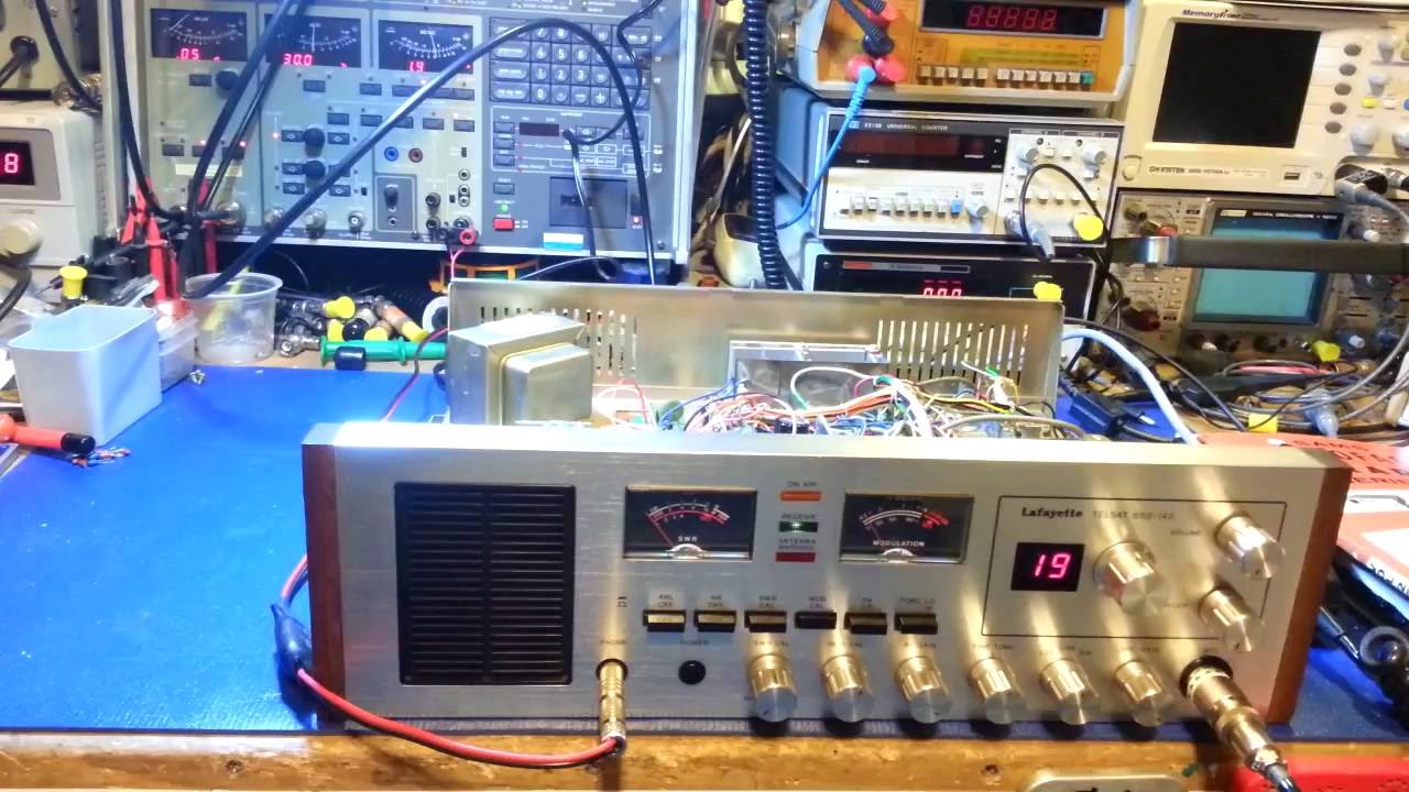 Lafayette Telsat SSB-140 restored, receiver SINAD and transmit test ...