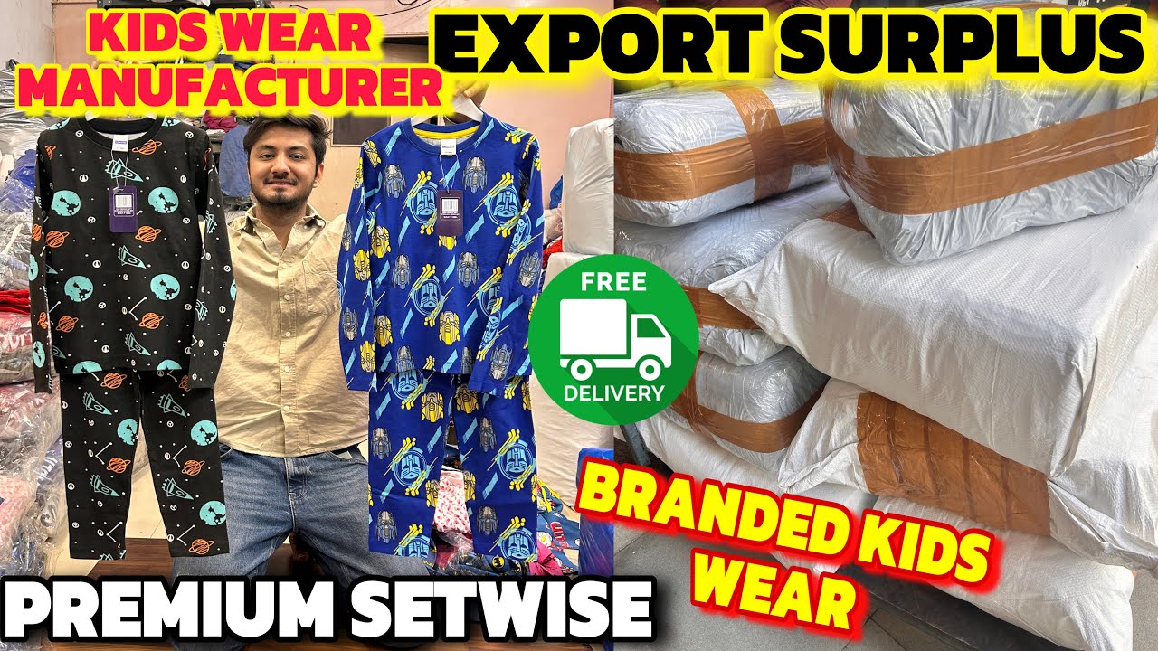 Export Surplus Kids Wear | Kids Wear Wholesale Market | Ahmedabad ...