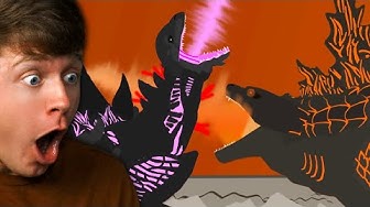 Growing Gojira Save Evolved Godzilla From Burning Godzilla x Kong x Kaiju Monster - ARBS - YouTube