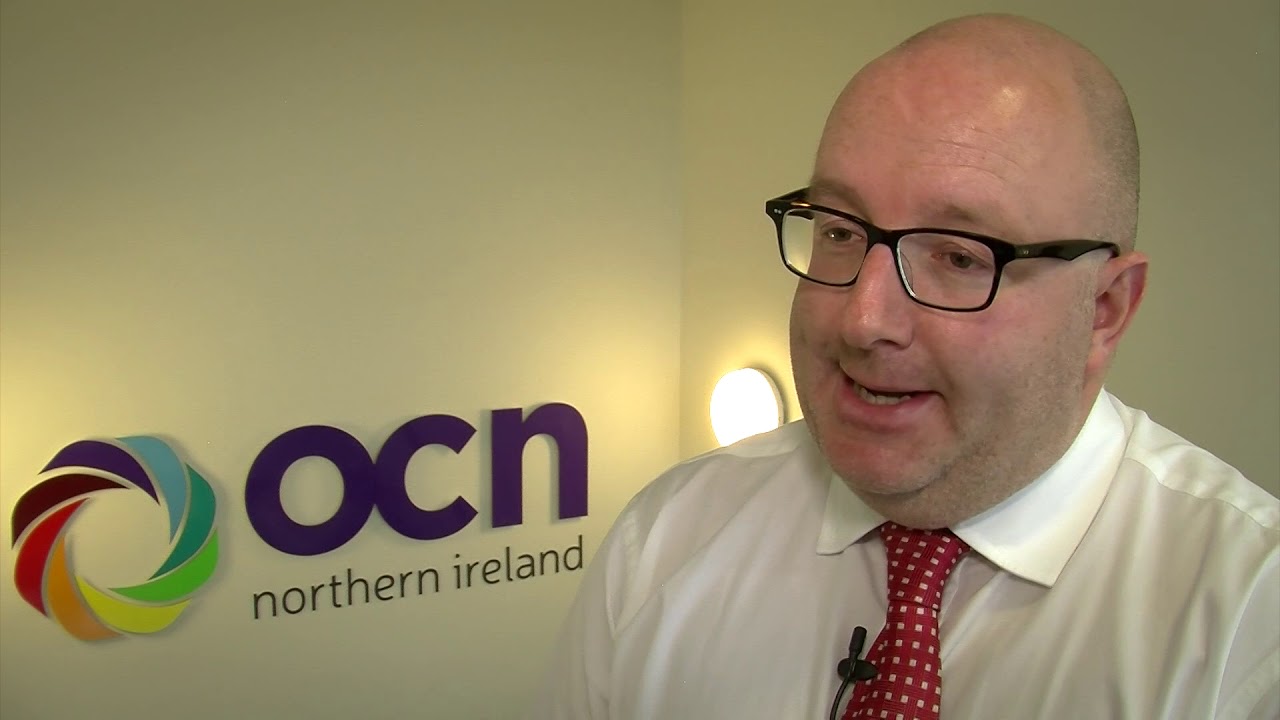 Martin Flynn (OCN NI) & Roger Talbot (VP Malone Integrated College) on ...