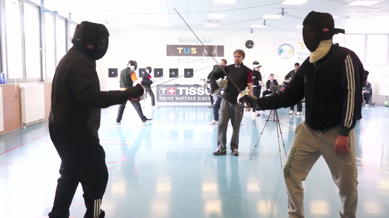 Sabre Feint attack with step - YouTube