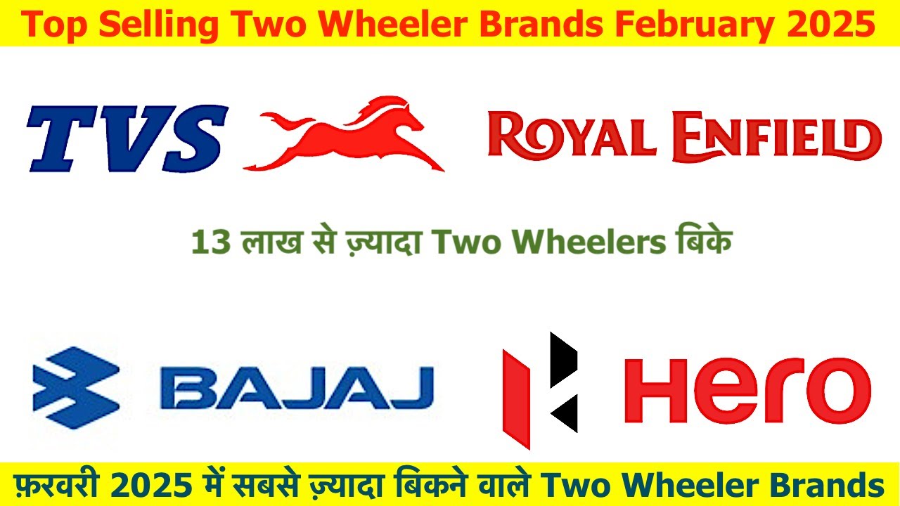 Top Selling Two Wheeler Brands February 2025 ! 13 लाख से ज़्यादा Two ...