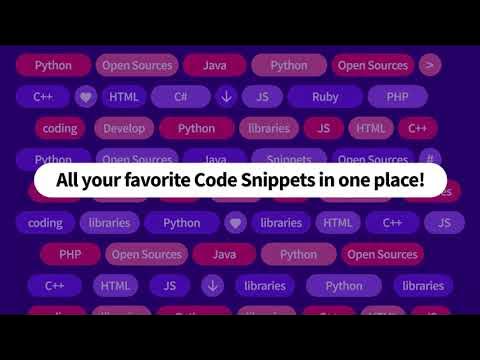 Save Code Snippets & Libraries | My Space | kandi - YouTube