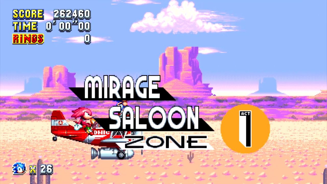 Lets Play Sonic Mania Plus Mirage Saloon Zone - YouTube