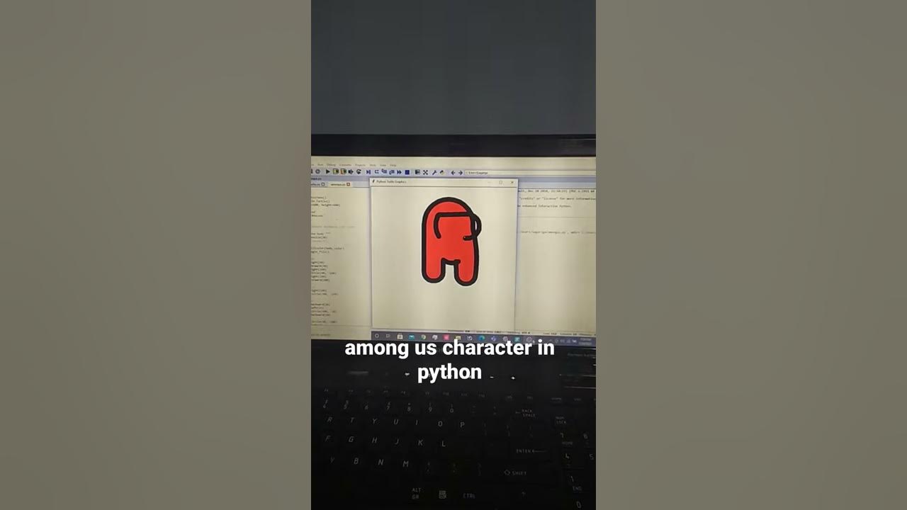 Among Us Character Using Python Turtle Library Shorts Amongus Python Youtube