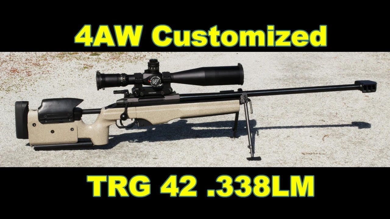4AW Custom TRG 42 338 Lapua Magnum - YouTube
