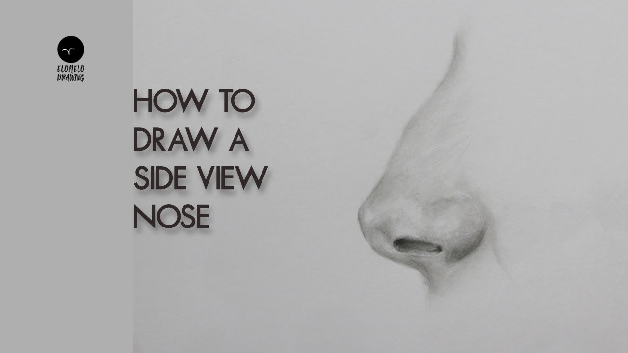 How to Draw a Side View Nose : Pencil Sketch - YouTube