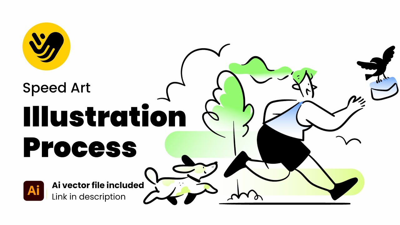 Run, Boris, Run - Speed Drawing Illustration Process - YouTube