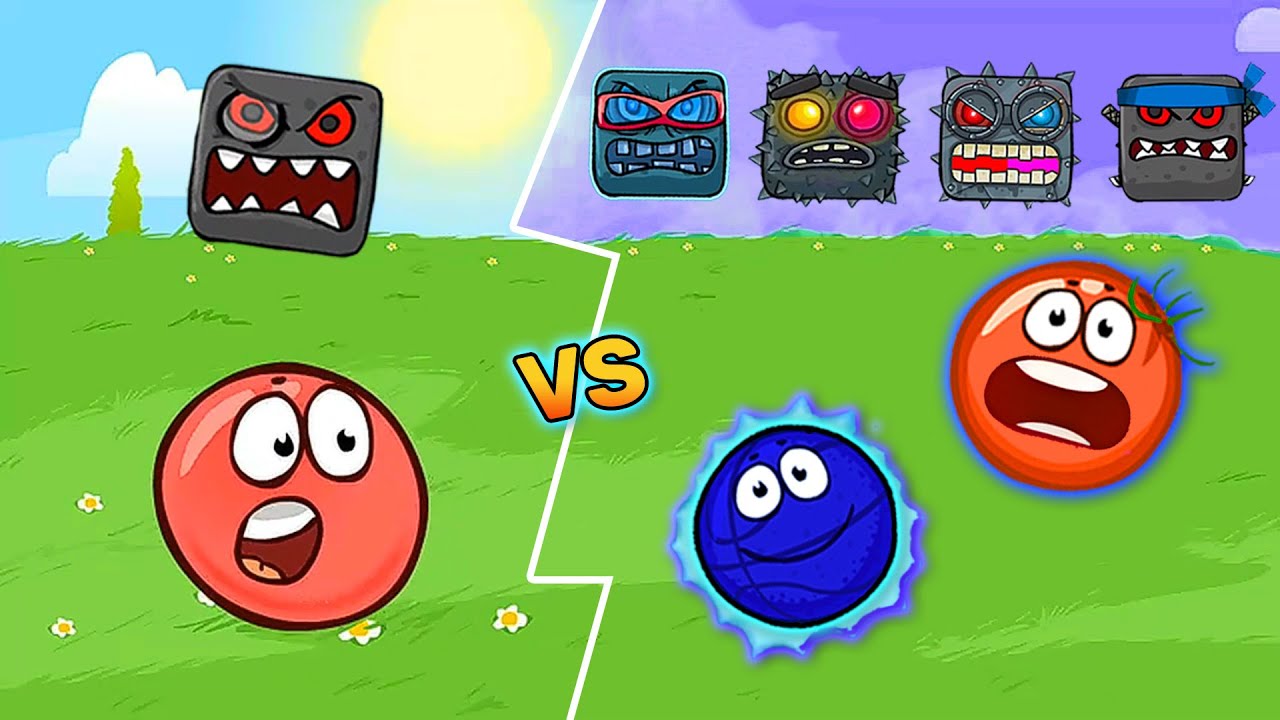 Red Ball 4 Vs Orange Tomato Ball Vs Blue Basket Ball Epic Boss Battle ...