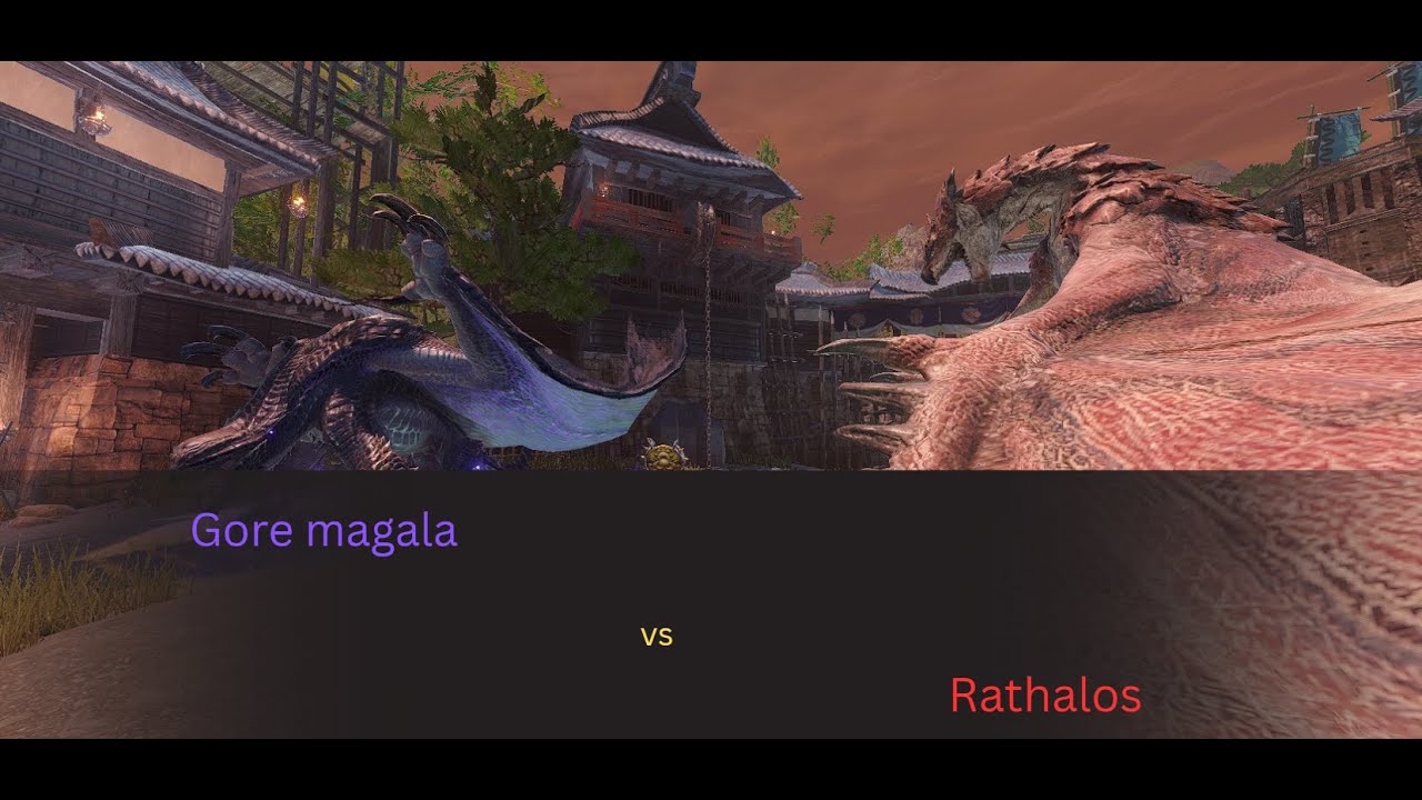 Gore magala vs rathalos(Mhr Full fight) Turf war - YouTube