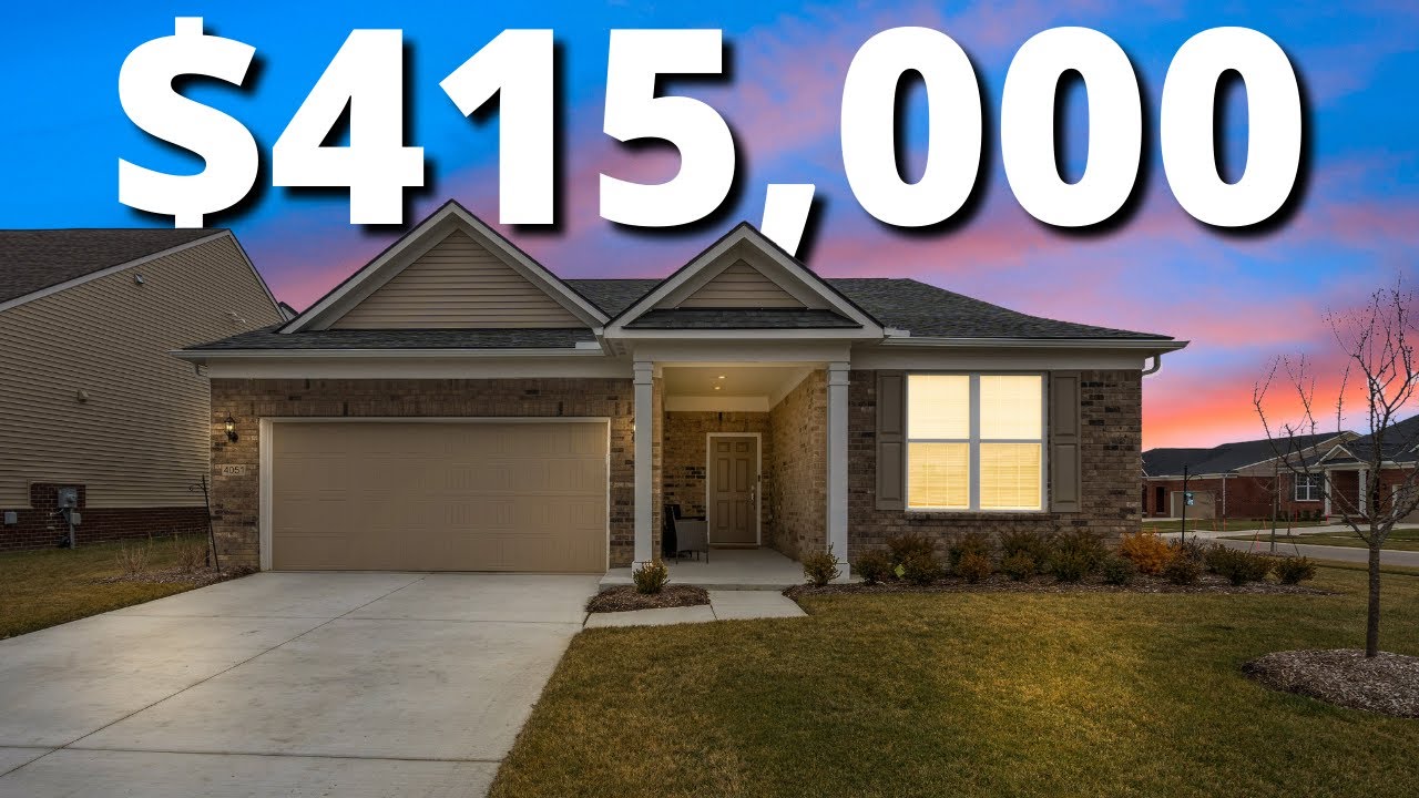 Inside A $415,000 New Construction Ranch Home In Canton Michigan! - YouTube