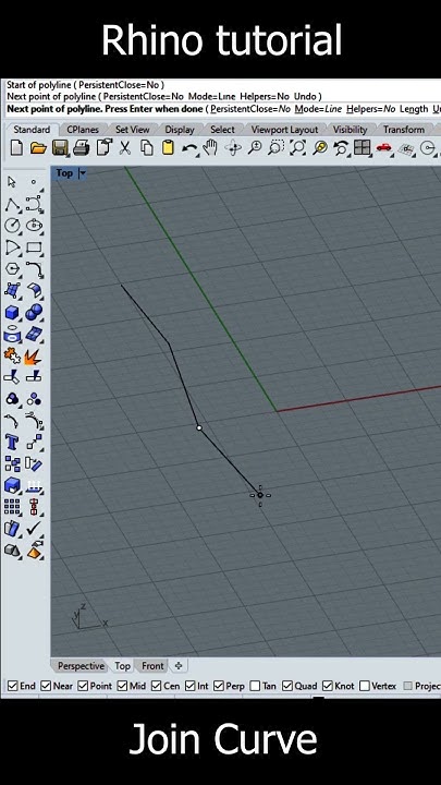 join curve#rhino #3d #3dmodel #tutorial #tools - YouTube