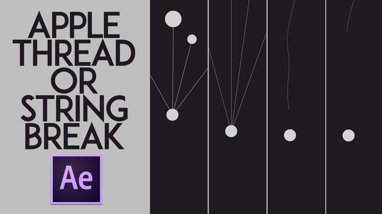 Apple Ad Thread/String Break Effect Tutorial || After Effects Motion ...