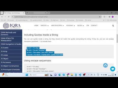 JS String - YouTube