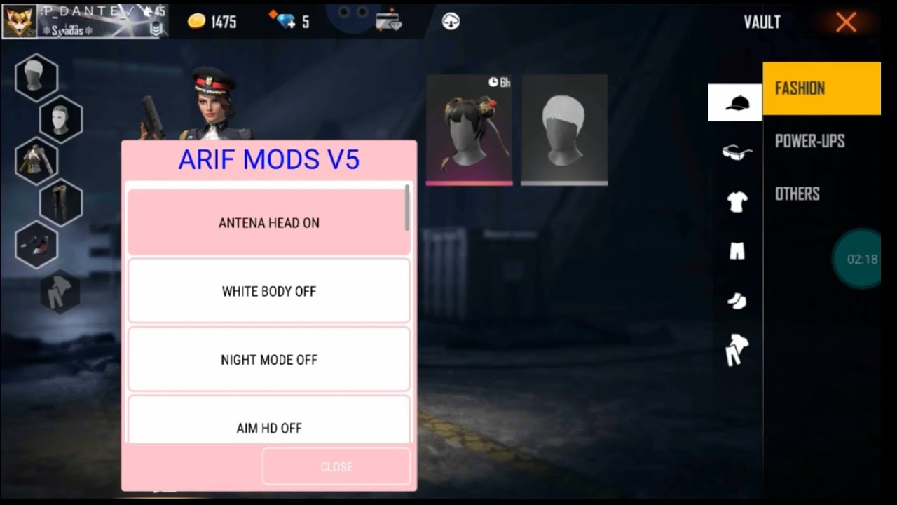 Mod Menu Free Fire 1.48 : Antenna , Aim lock, Semi aimbot : Anti-Ban ...