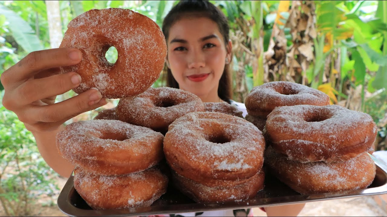 Yummy cooking donut cake recipe - Cooking skill - YouTube