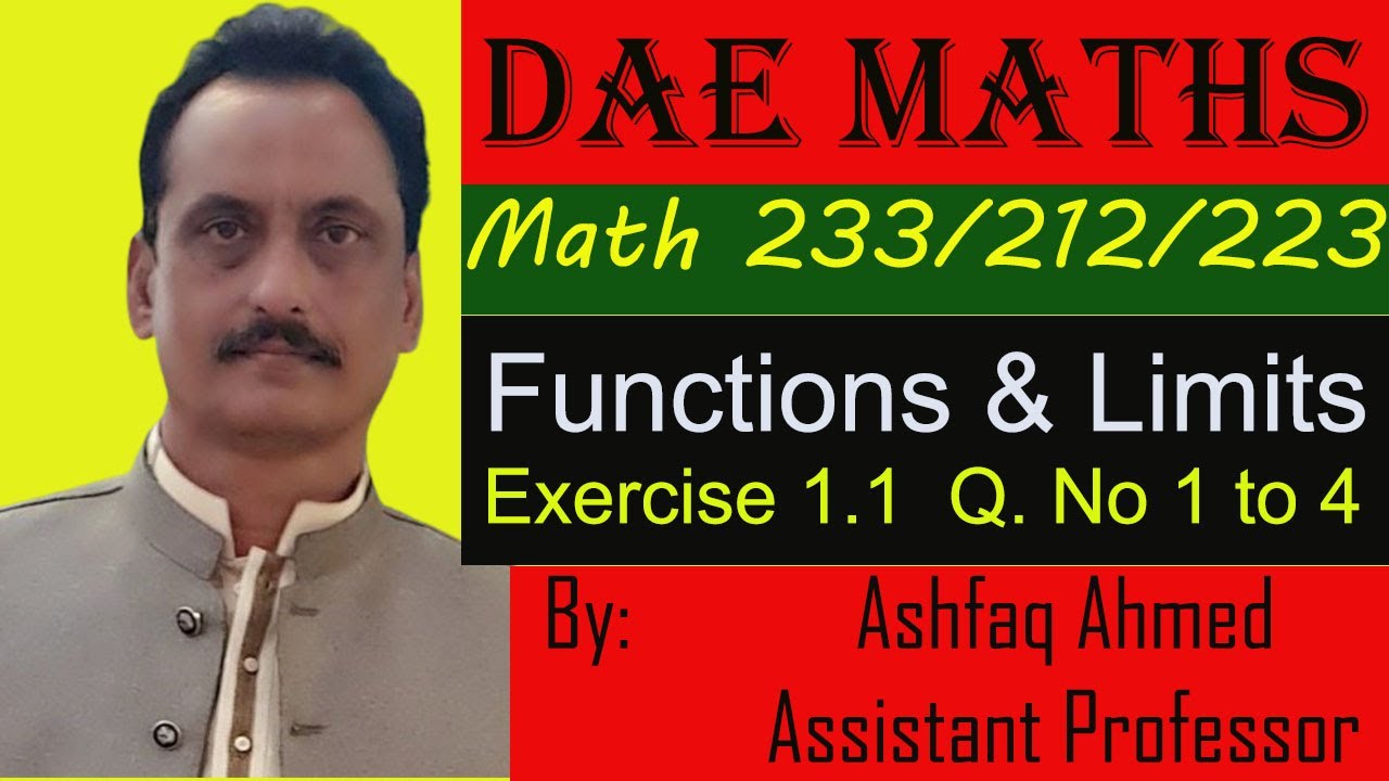 Math 233/212/223 Lecture 1 Exercise 1.1 part 1 - YouTube