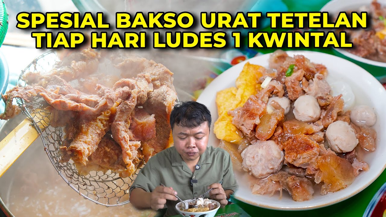 Satu Dandang Full Urat Tetelan! Bakso Urat Paling Rame, Sehari Ludes 1 ...