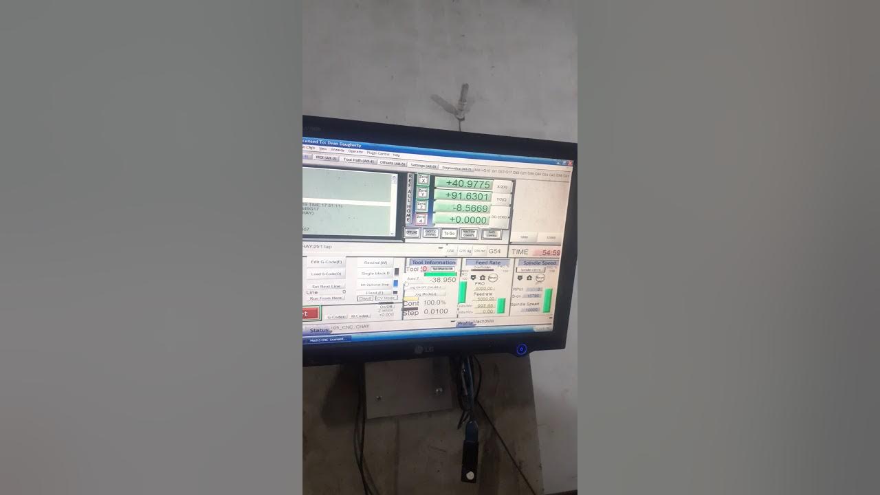 Mach3 auto setting tool,mach3 set dao tự đông,dựng máy cnc mach thay dao tự động - YouTube