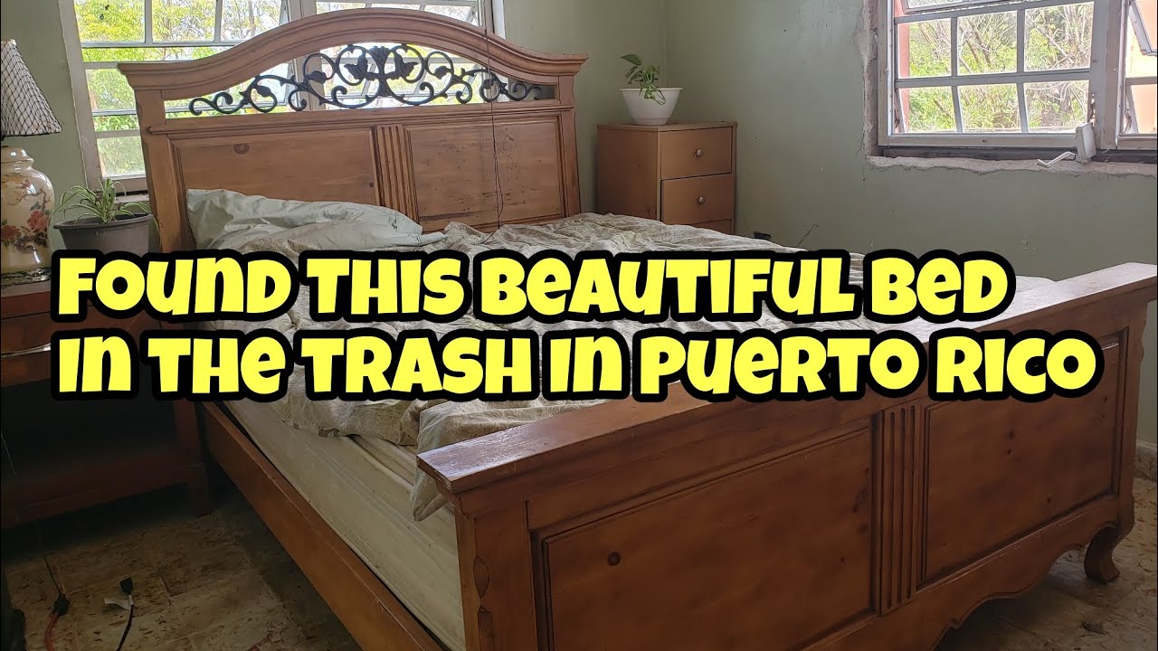 Found This Beautiful Bed In The Trash In Puerto Rico - YouTube