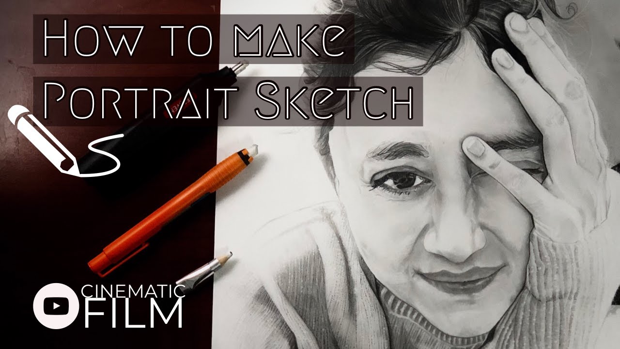 Cinematic Pencil Drawing- 'Portrait Sketch' - YouTube