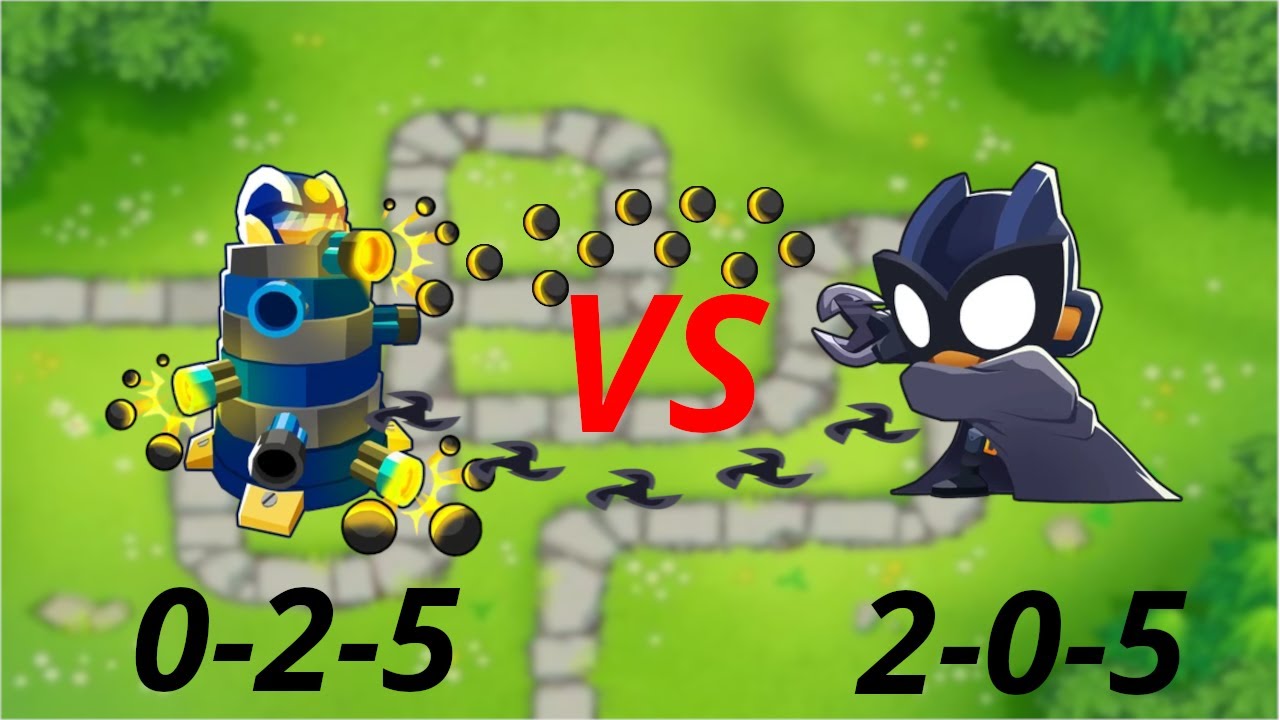 0-2-5 Dartling Gunner vs 2-0-4 Super Monkey - BTD6 Comparison - YouTube