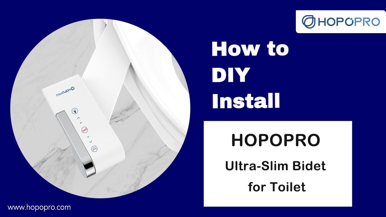 How to DIY Install "HOPOPRO Ultra-Slim Bidet for Toilet"? | DIY Bidet ...