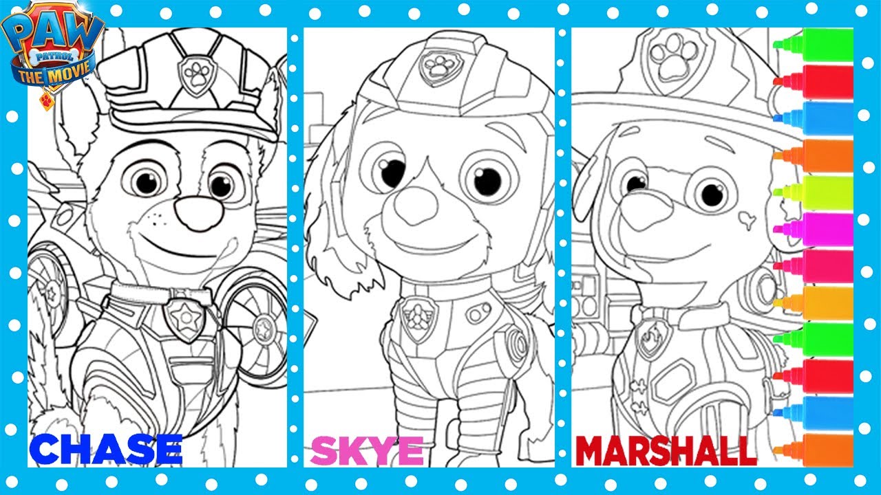 Paw Patrol Ultimate Rescue Skye Marshall Coloring Page Printable Images