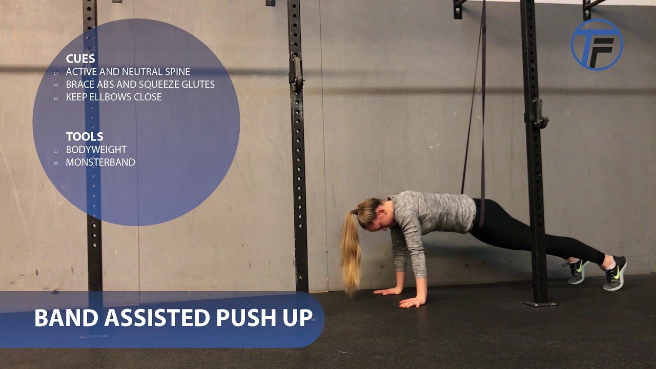 Band assisted Push Up / FMS TSPU 0004 - YouTube