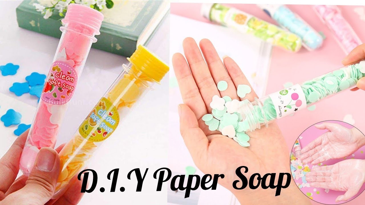 D.I.Y Cute Paper Soap . Homemade paper Soap. Making Paper Soap at home ...