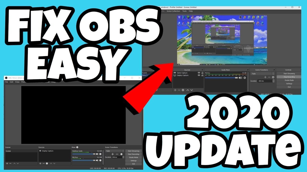 How to fix obs studio game capture black screen 2020 - YouTube