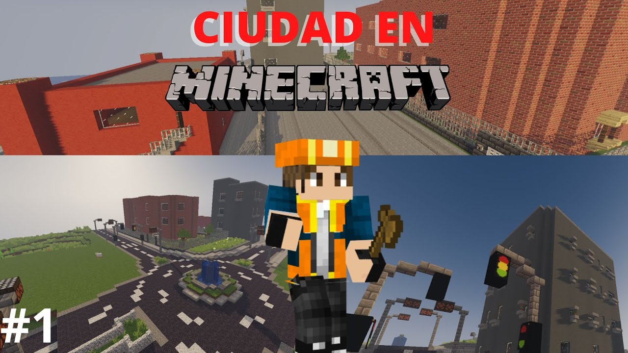 CONSTRUYENDO UNA CIUDAD EN MINECRAFT | Primeras carreteras y edificios ...