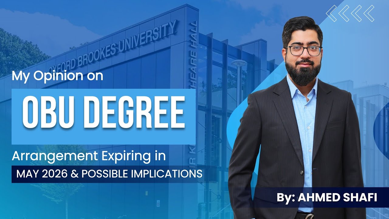 My opinion on OBU degree arrangement expiring in May 2026 and possible ...