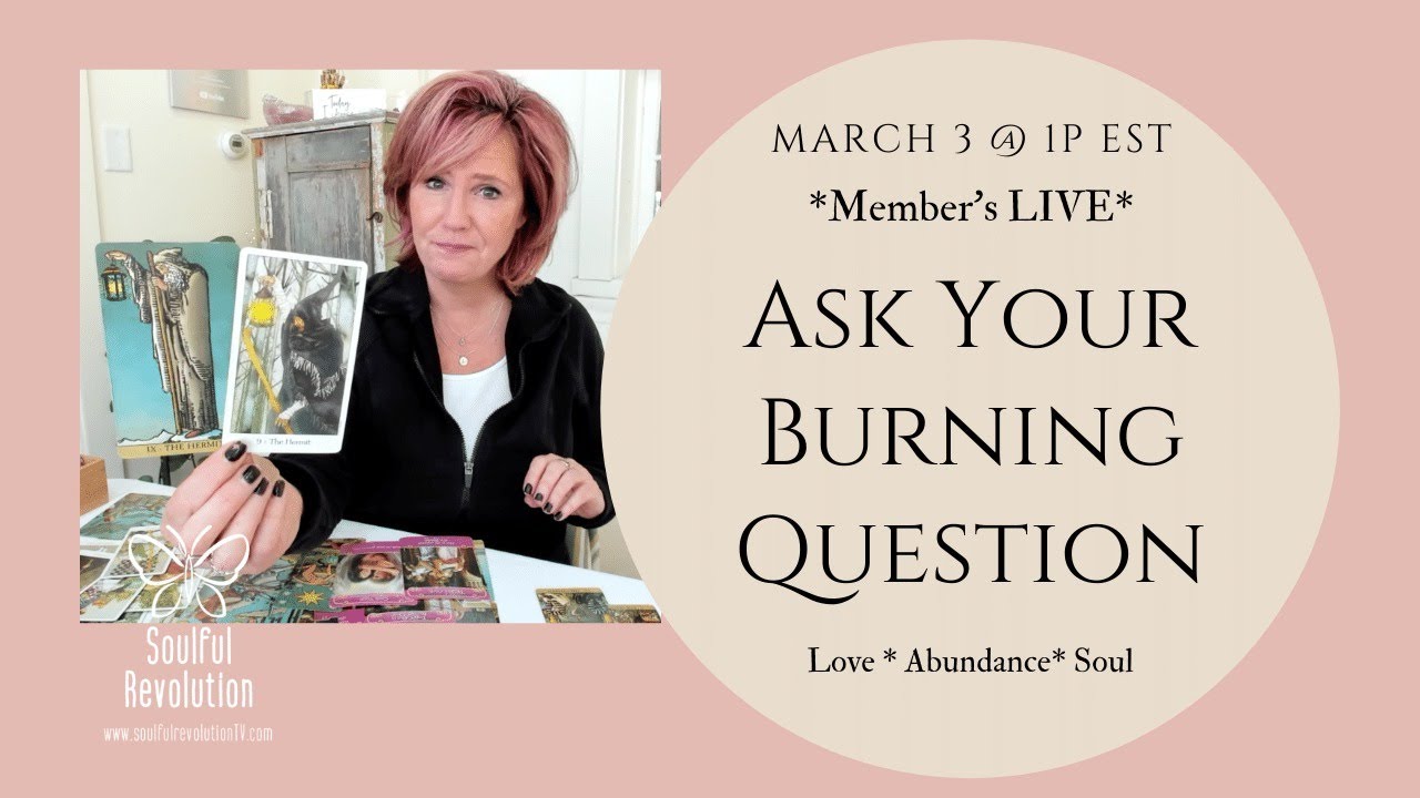 Ask Your *Burning Question* LIVE 1p EST March 3 - YouTube