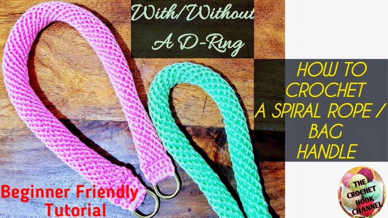 HOW TO CROCHET | SPIRAL CORD | CROCHET SPIRAL ROPE | FOR BAG HANDLE ...