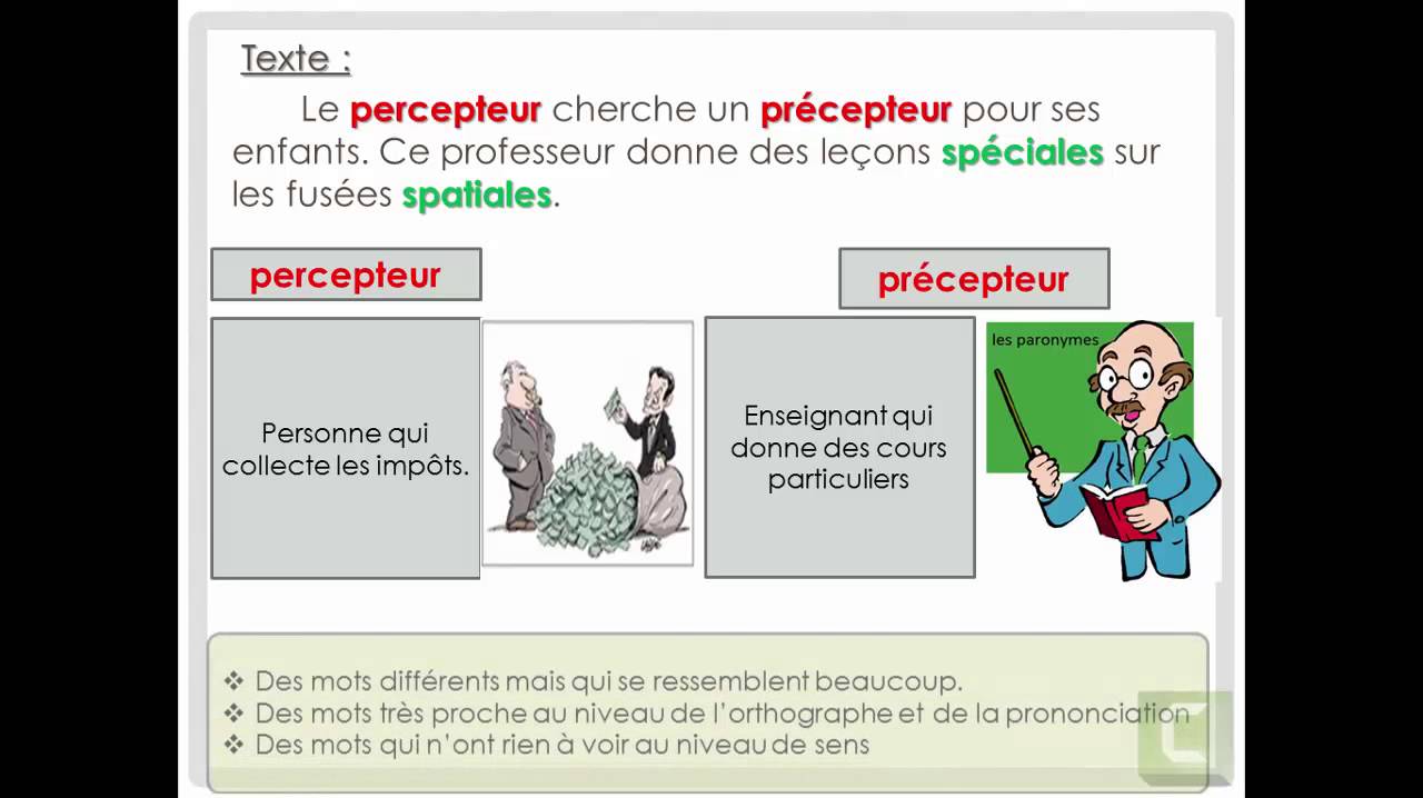 La paronymie - YouTube