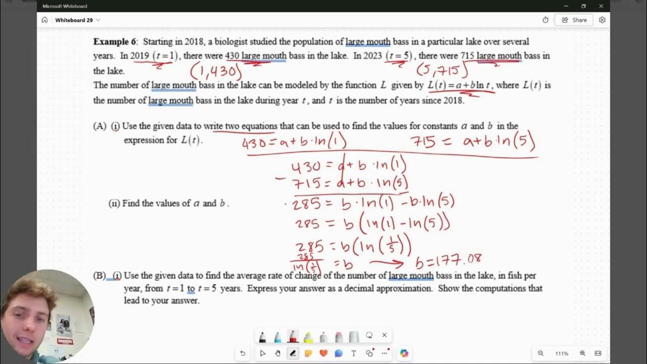 2.14 - Logarithmic Modeling - YouTube