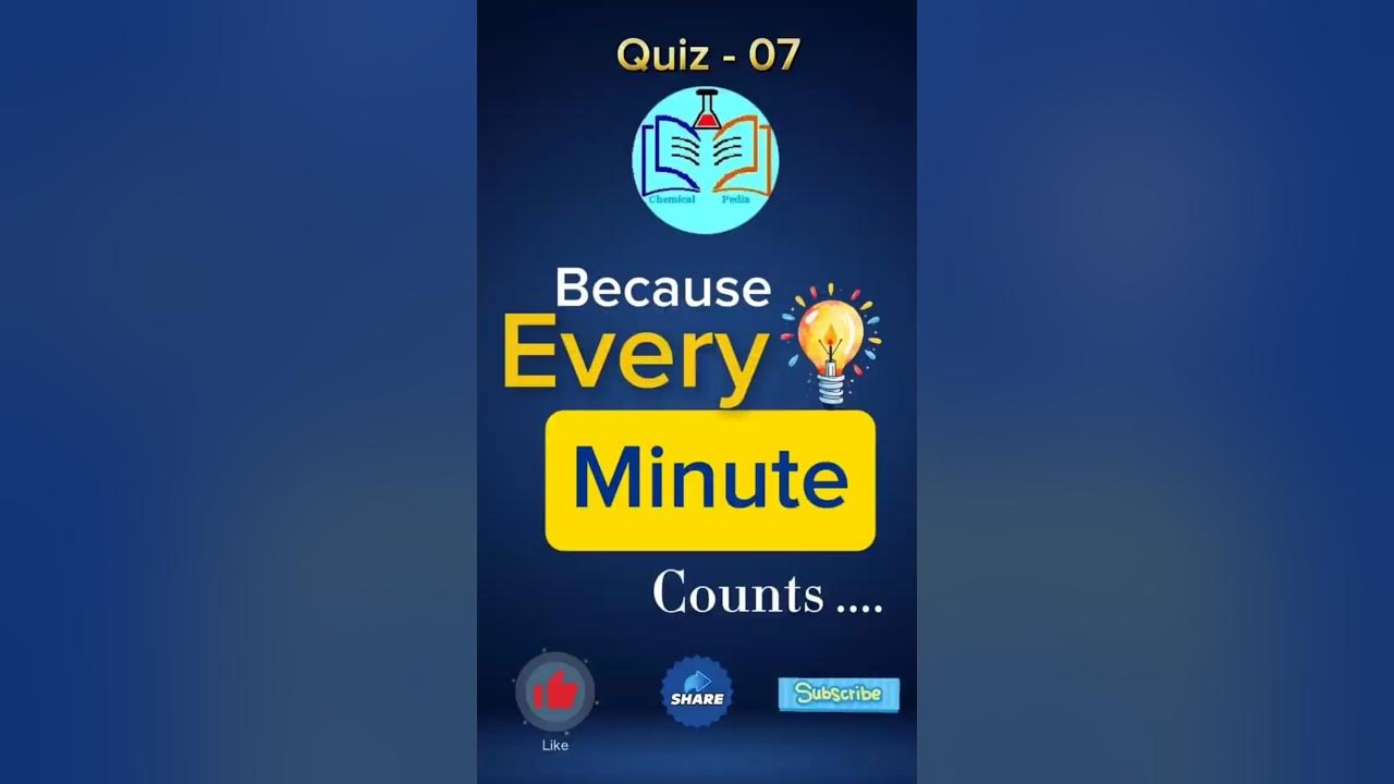 Chemical Quiz, Daily Quiz, Quiz- 07 | Chemical Pedia #chemicalpedia # ...