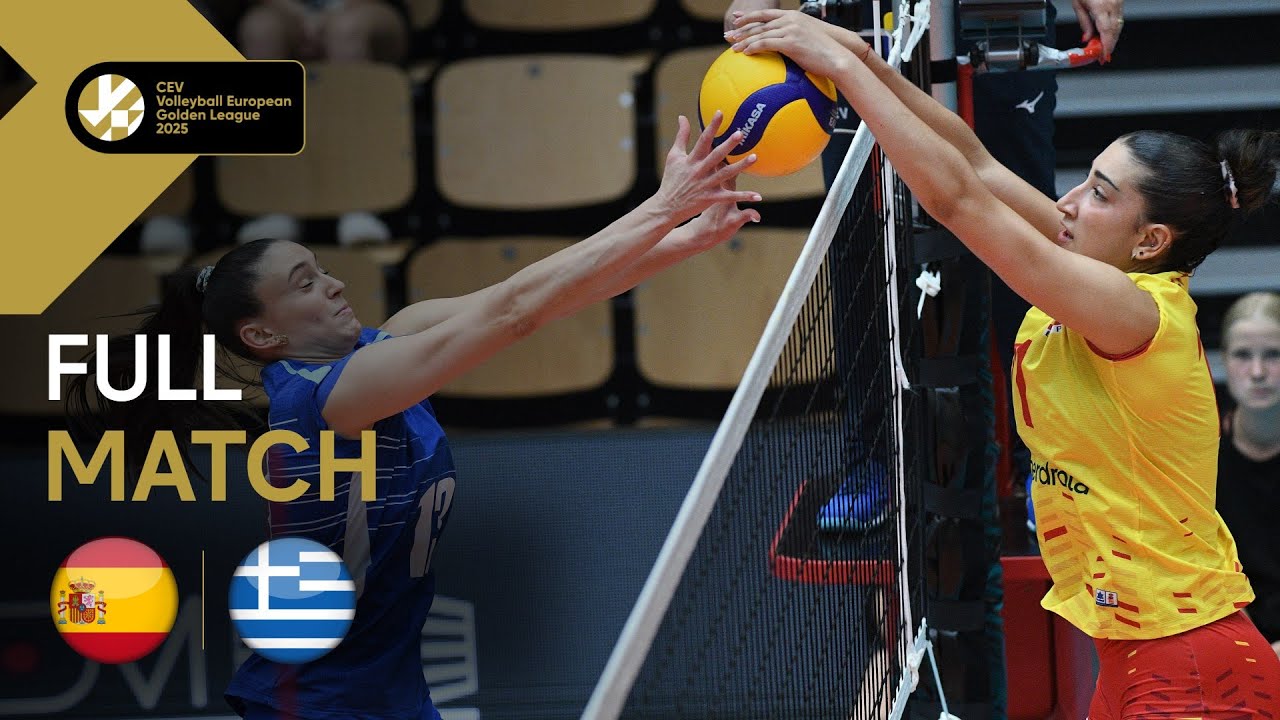 Full Match | Spain vs. Greece | CEV Volleyball European Golden League ...
