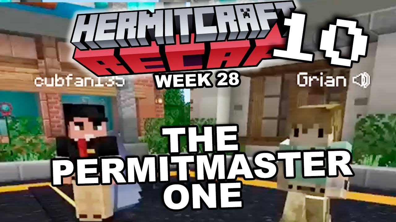 Permitmaster and POE resistence! - Hermitcraft Recap s10 week 28 - YouTube
