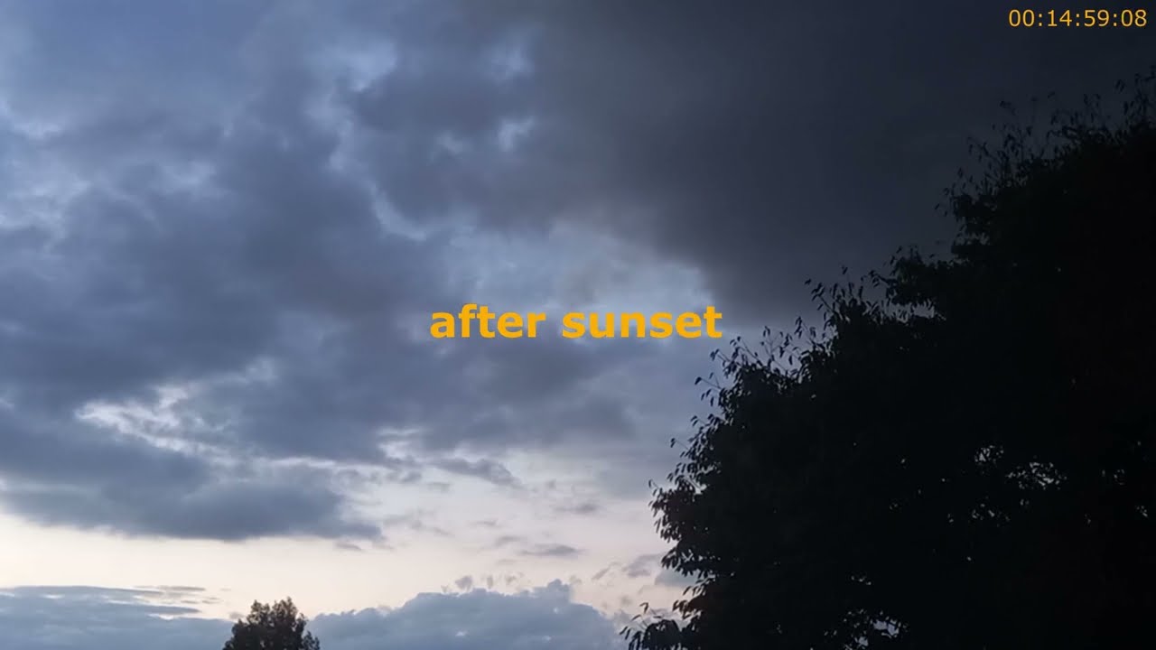 Study/Work with me! | sky after sunset + calm & relaxing music (20-minute) | ENDLESS SKY 果てない空 ...