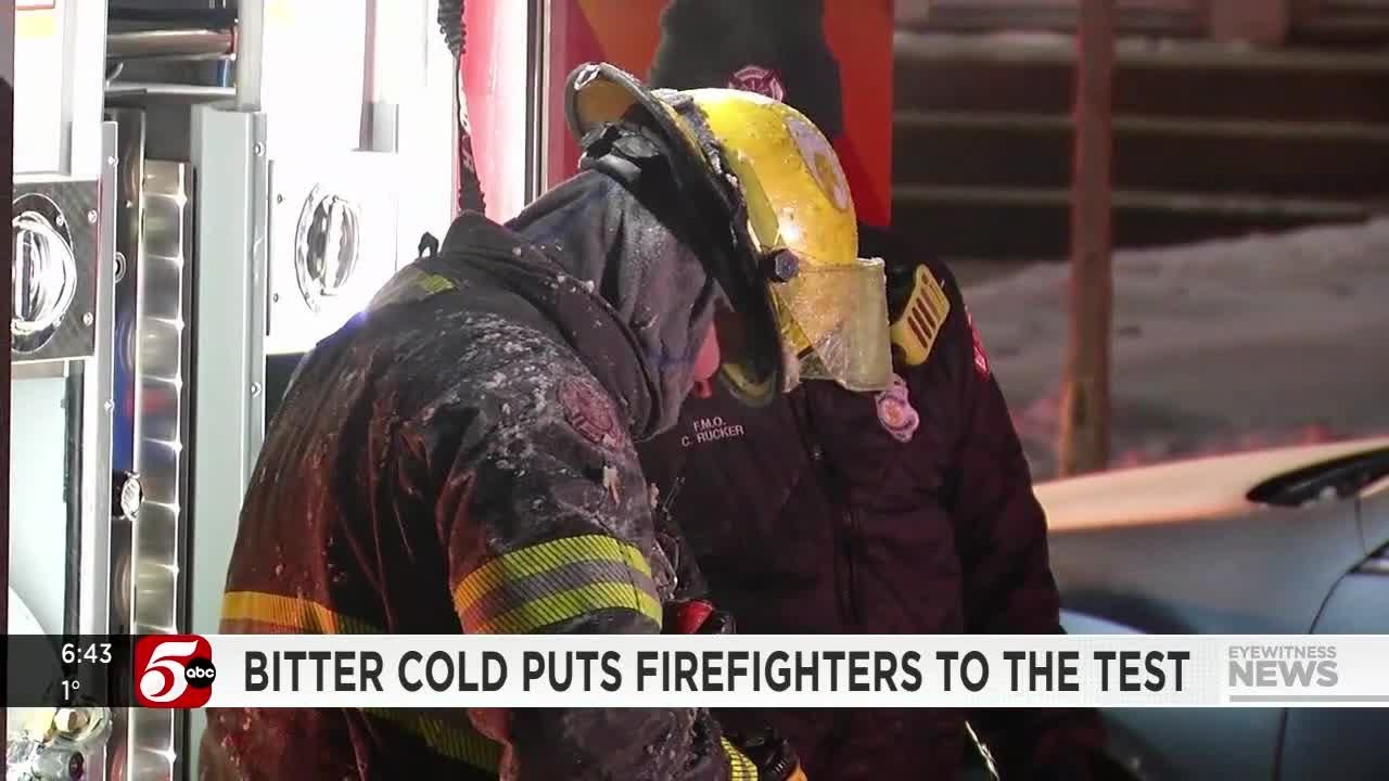 Extreme cold adds extra challenges for firefighters - YouTube