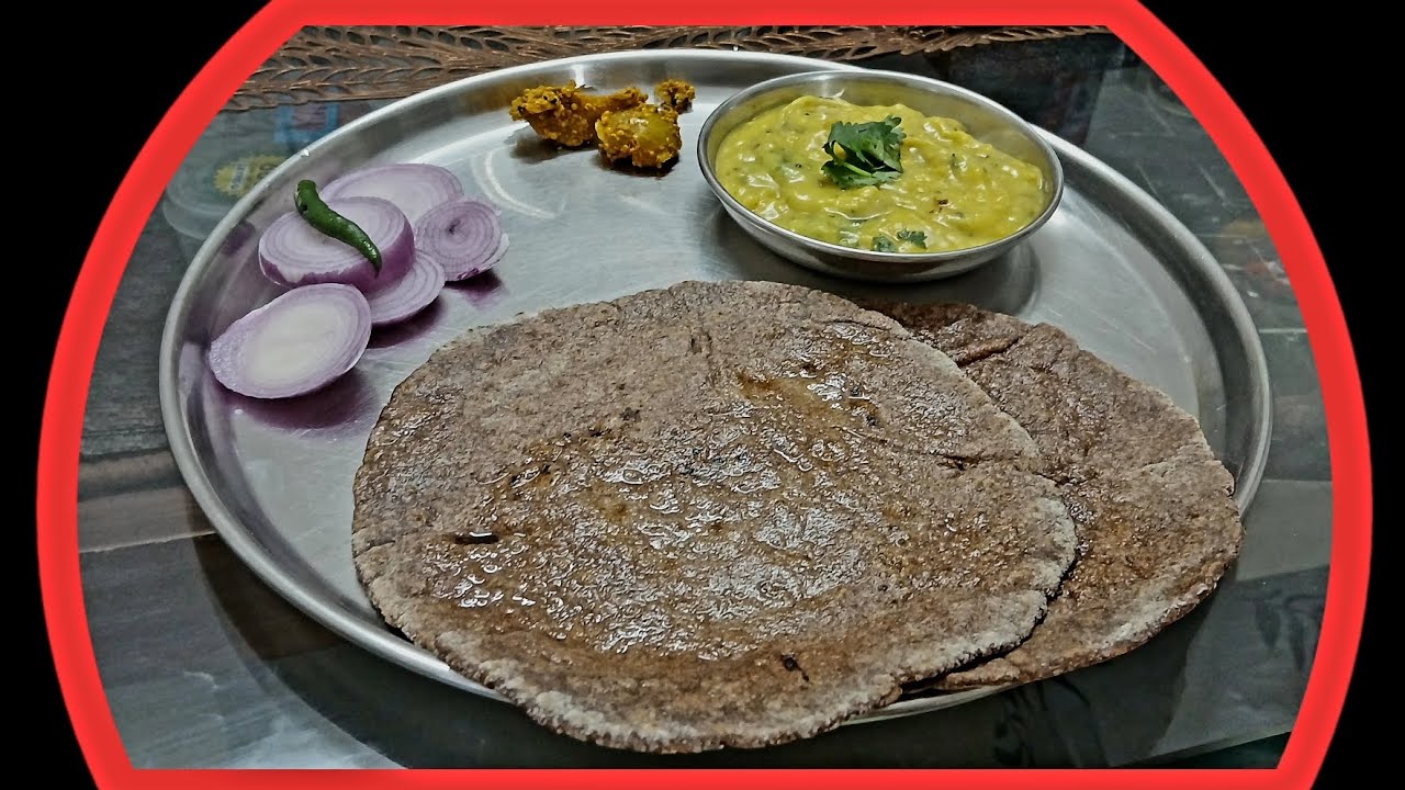Authentic and healthy:- Pithla Bhakri in Maharashtrian Style. - YouTube