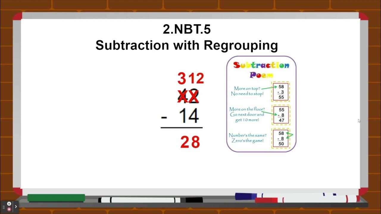 2 NBT 5 Two digit subtraction with regrouping 1 - YouTube