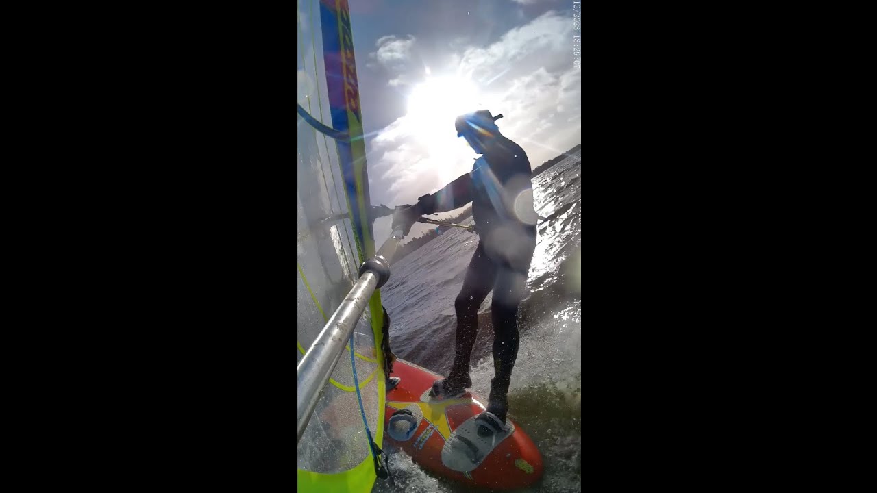 Windsurf RRD FreeRide 286, Gaastra Flow 1x 6.5m2, Mazerolles, 31 décembre 2023 ! - YouTube