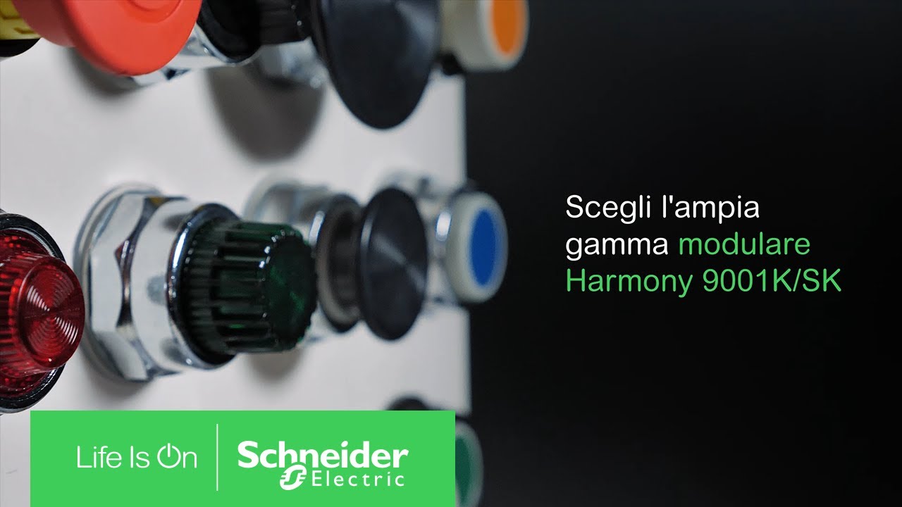 Pulsanti Harmony serie 9001K/SK | Schneider Electric Italia - YouTube