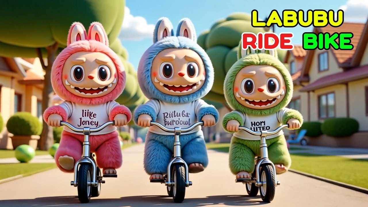 LABUBU SONG RIDE A BIKE, LAGU LABUBU NAIK SEPEDA #labubu - YouTube